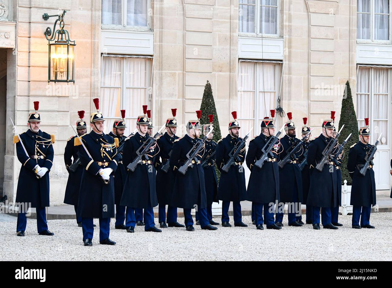 Illustration picture shows French Republican Guards (guard) (Garde ...
