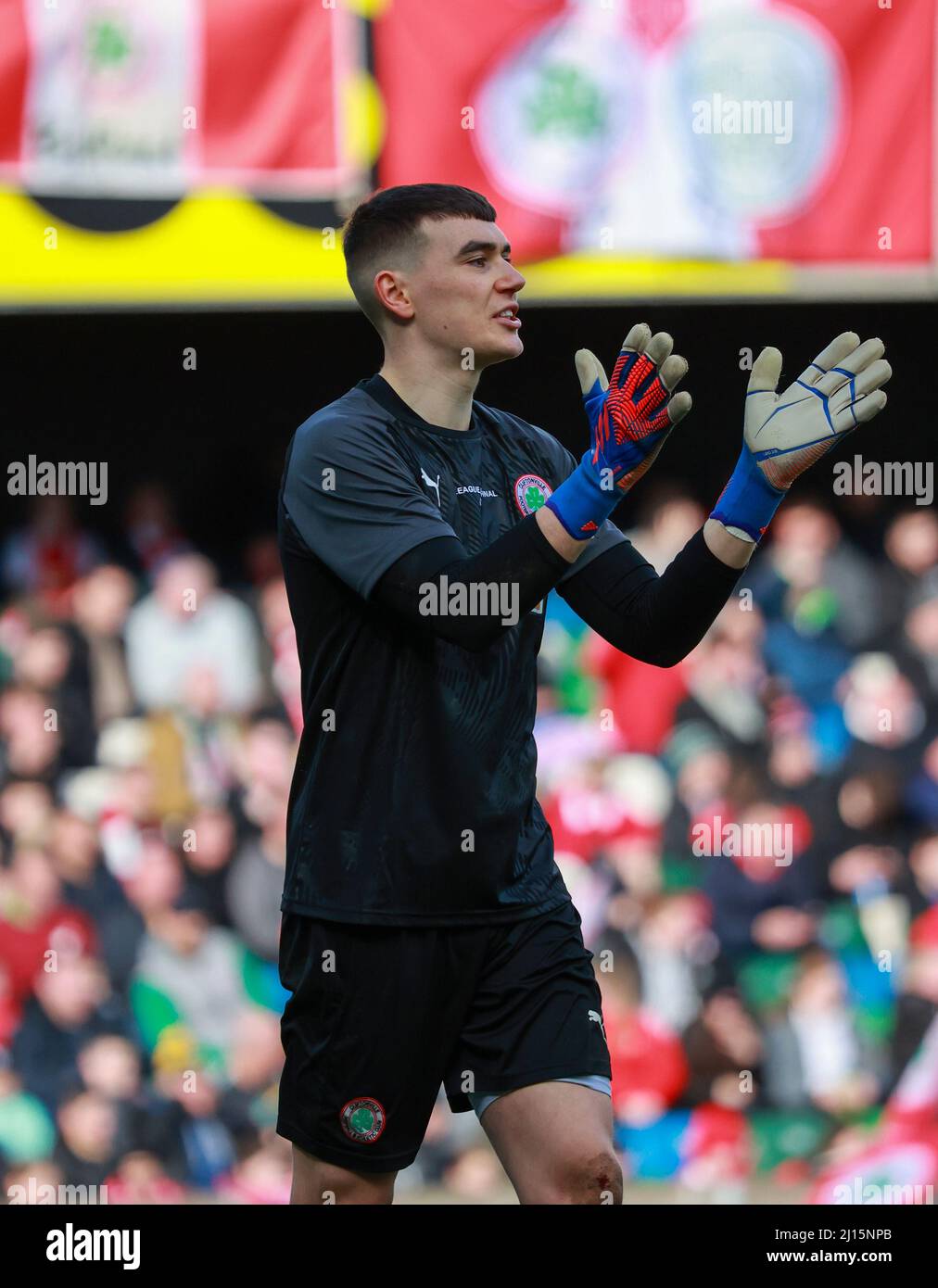 Windsor Park, Belfast, Northern Ireland, UK. 13 Mar 2022. BetMcLean ...