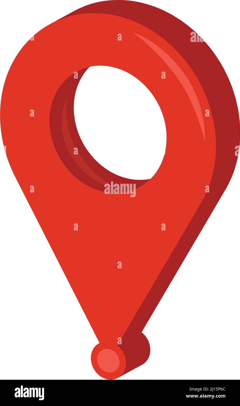 Isolated 3d map pin location icon Vector Stock Vector Image & Art - Alamy