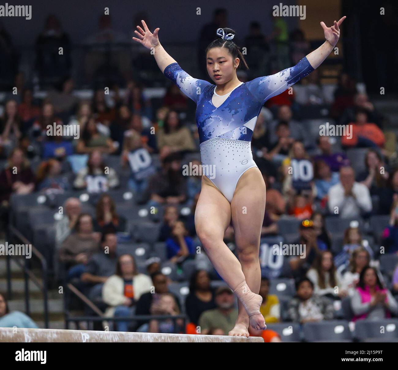 Birmingham, AL, USA. 19th Mar, 2022. Auburn's Sophia Groth performs on ...