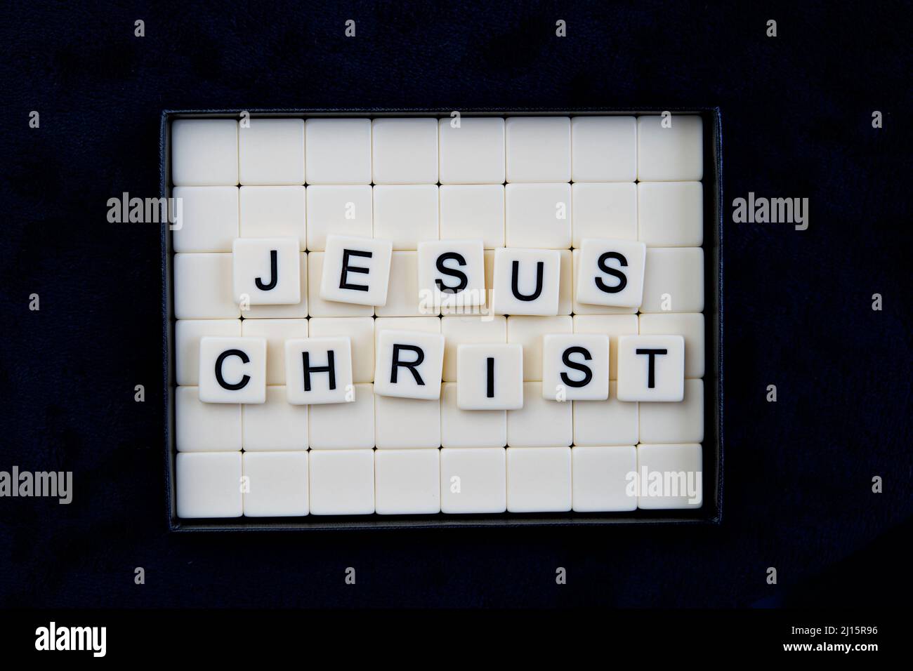 Jesus Christ: words made up of letter combinations Stock Photo - Alamy