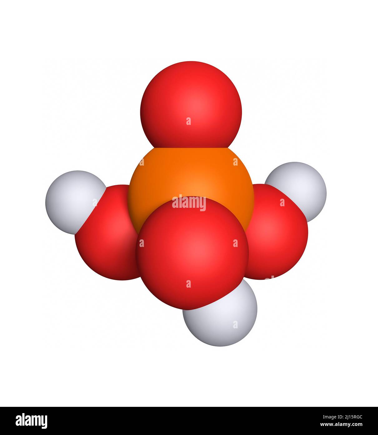 Phosphoric acid, molecular model Stock Photo - Alamy