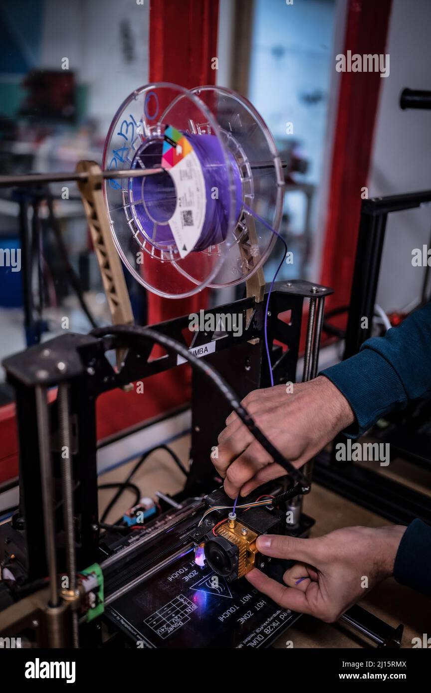 Charging a 3D printer Stock Photo - Alamy