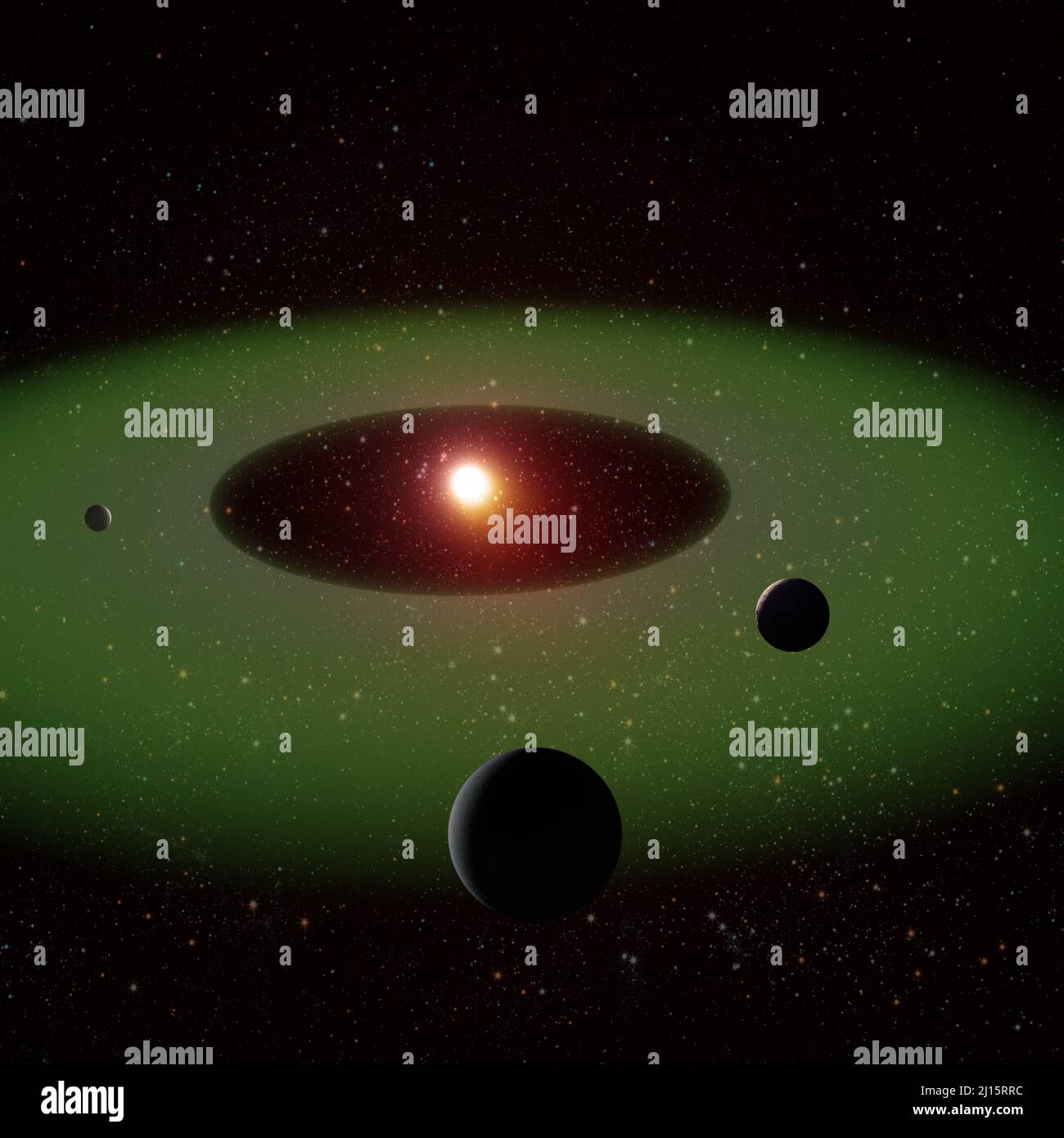 Habitable zone, illustration Stock Photo - Alamy