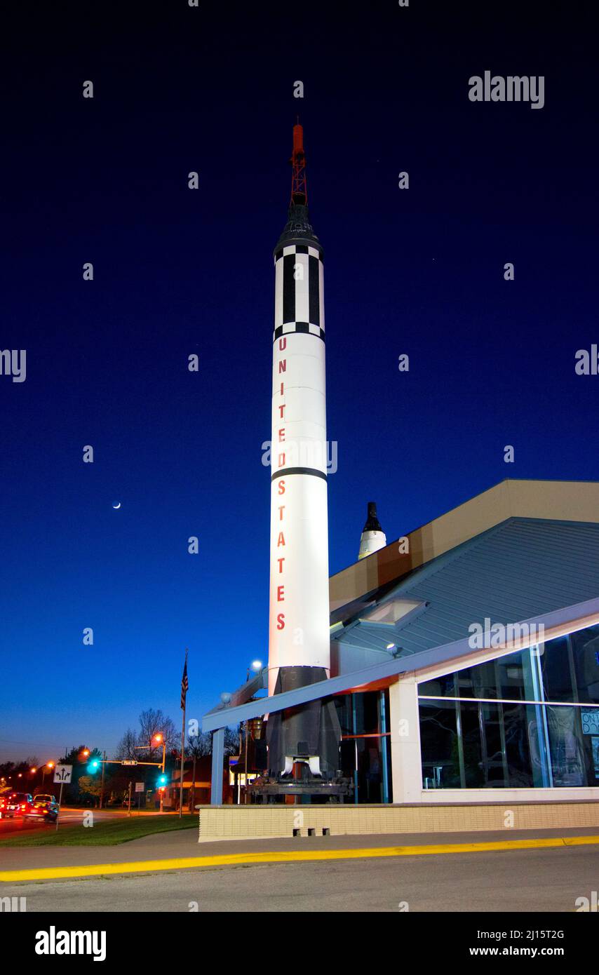 Redstone rocket at Kansas Cosmosphere Stock Photo - Alamy