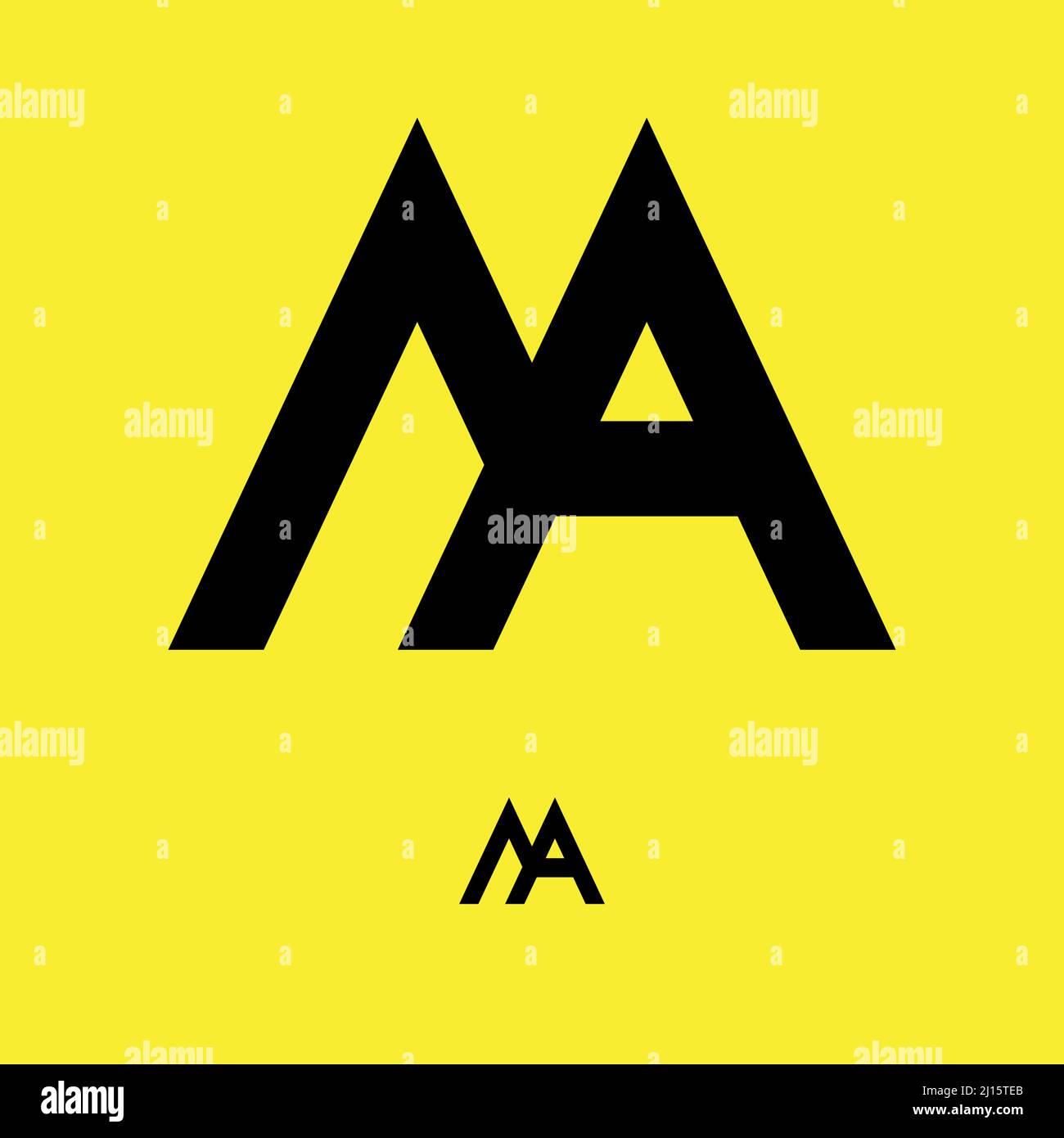 Letter M-A logo design vector Stock Vector Image & Art - Alamy