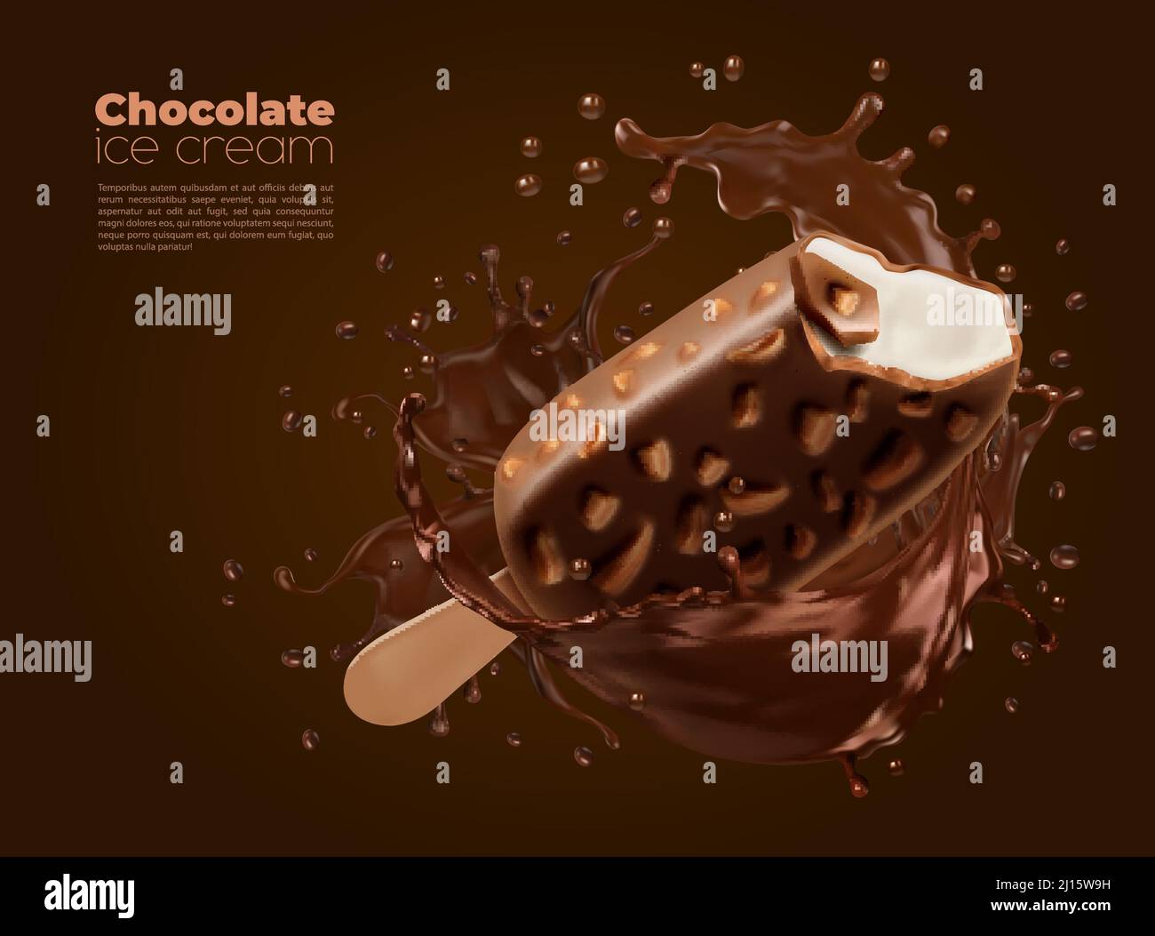 Bite choco Stock Vector Images - Alamy