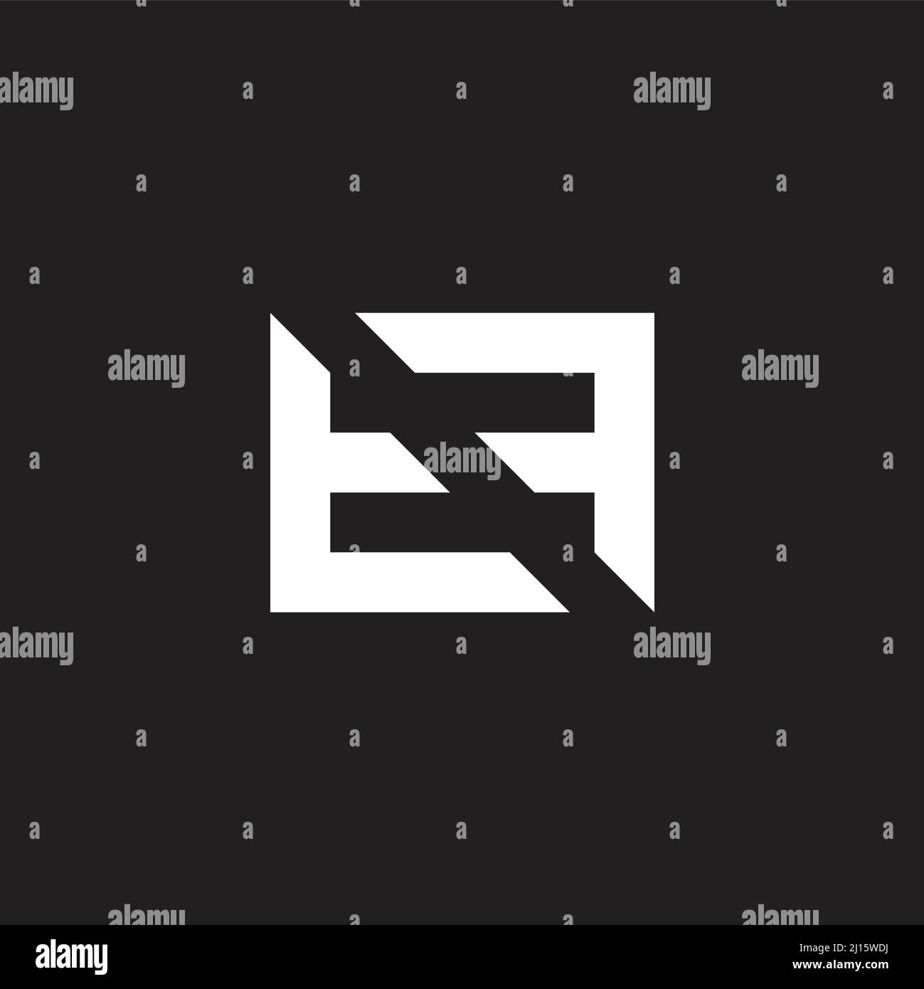 letter ft simple square geometric logo vector Stock Vector Image & Art ...