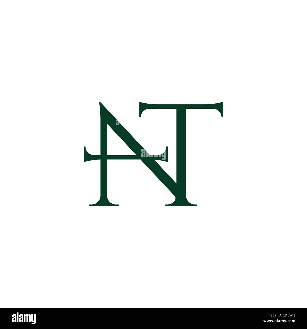 letter at simple linked font symbol logo vector Stock Vector Image ...