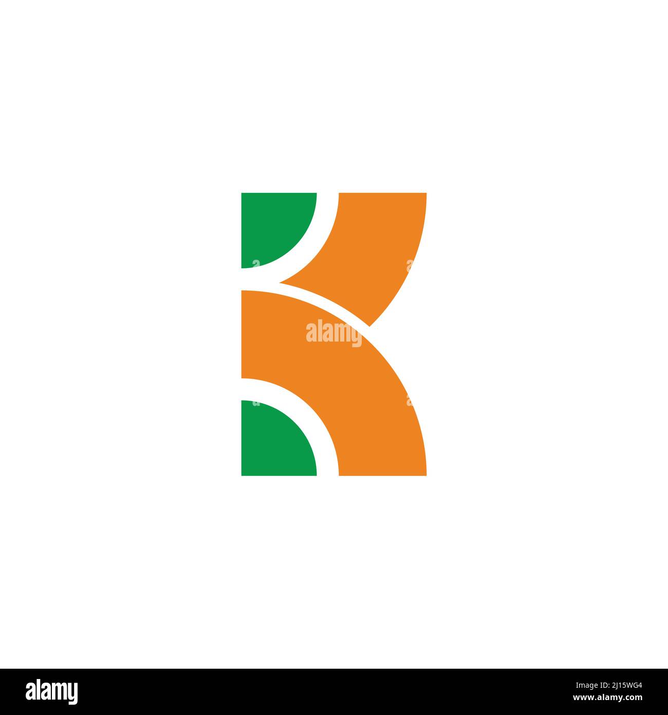 letter kb simple abstract geometric logo vector Stock Vector Image ...