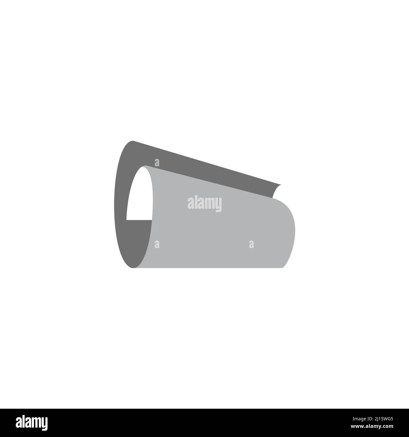 paper roll 3d gradient geometric logo vector Stock Vector Image & Art ...