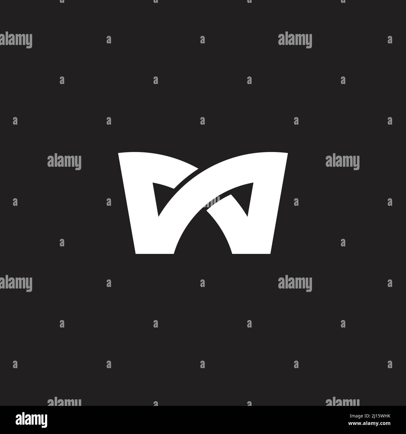 letter m infinity overlapping line logo vector Stock Vector Image & Art ...