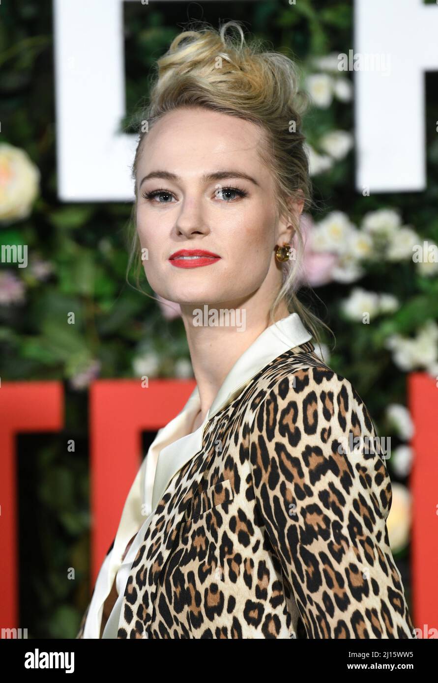 London, UK. March 22nd, 2022, London, UK. Jessica Madsen attending the ...