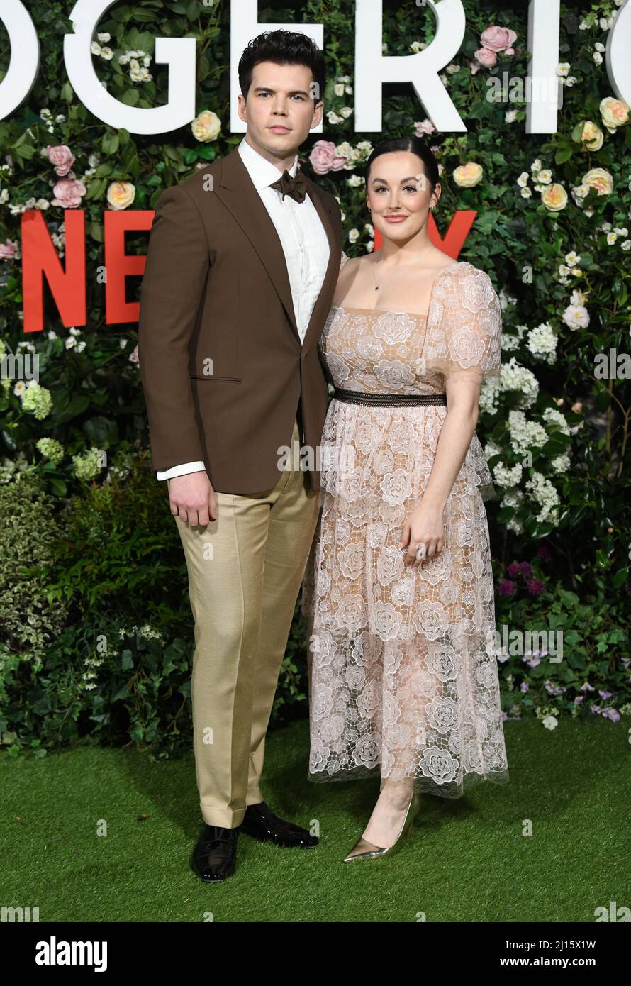 London, UK. March 22nd, 2022, London, UK. Luke Newton and Jade Louise ...