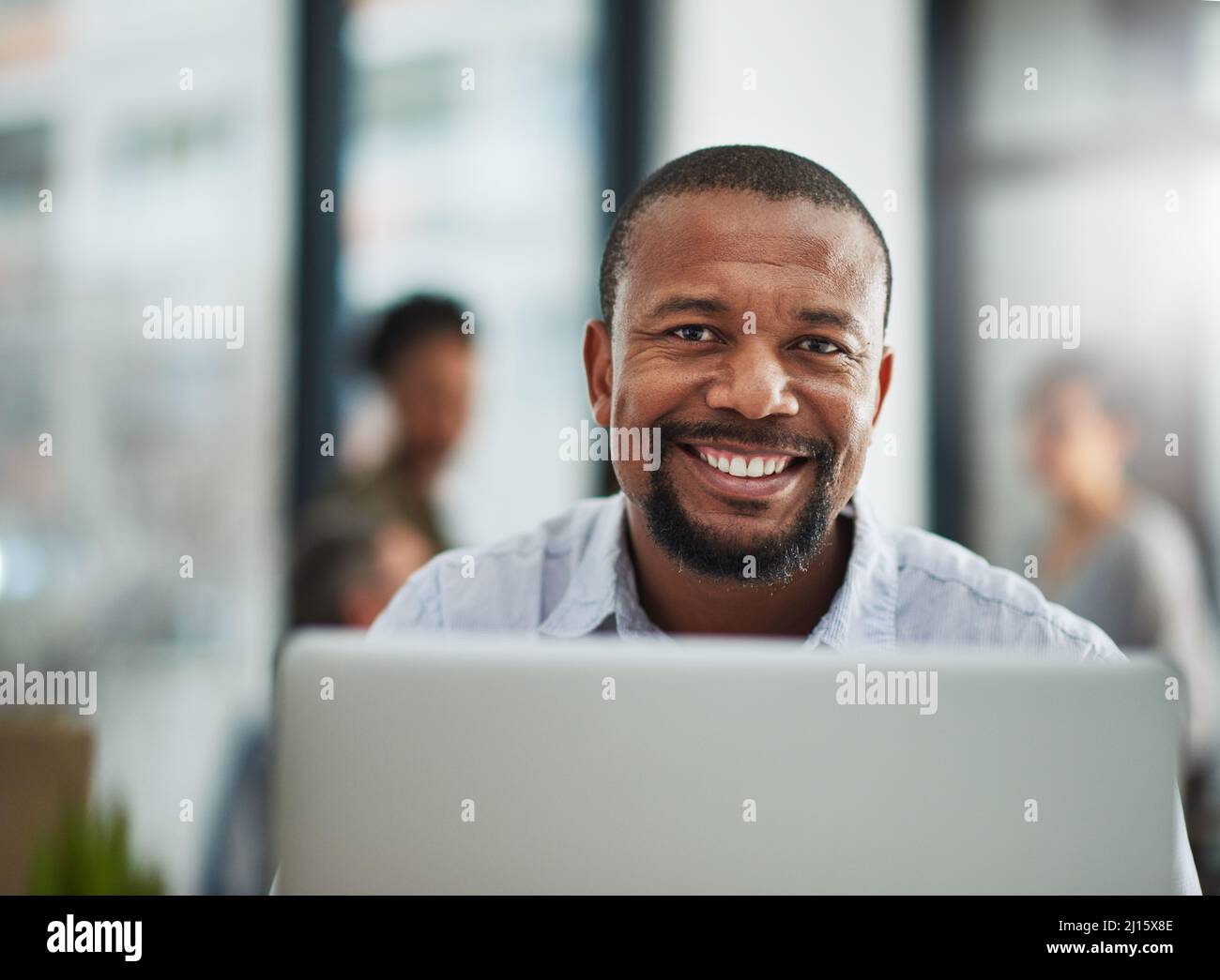 My career has brought me great satisfaction. Portrait of a mature ...