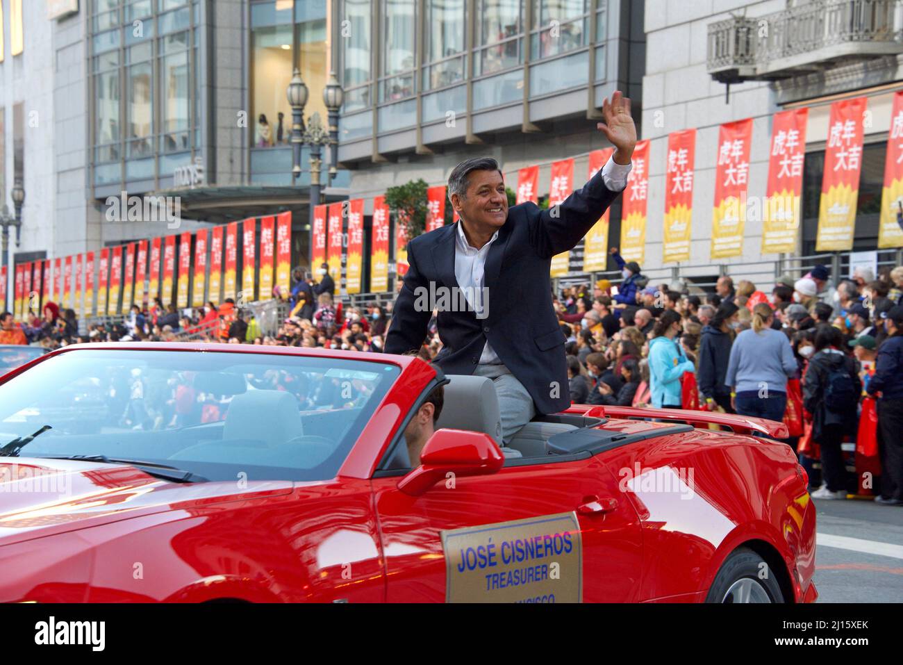 San Francisco, CA - Feb 19, 2022: Treasurer Jose Cisneros in the ...