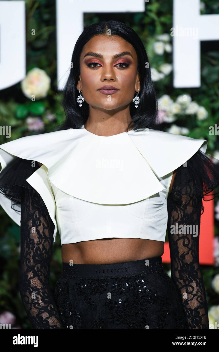 London, UK. March 22nd, 2022, London, UK. Simone Ashley attending the ...