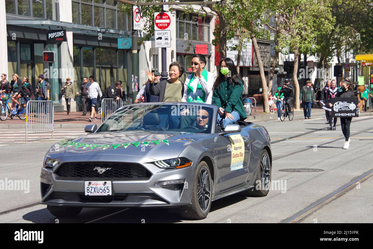 San Francisco, CA - March 12, 2022: San Francisco Supervisor Gordon Mar ...