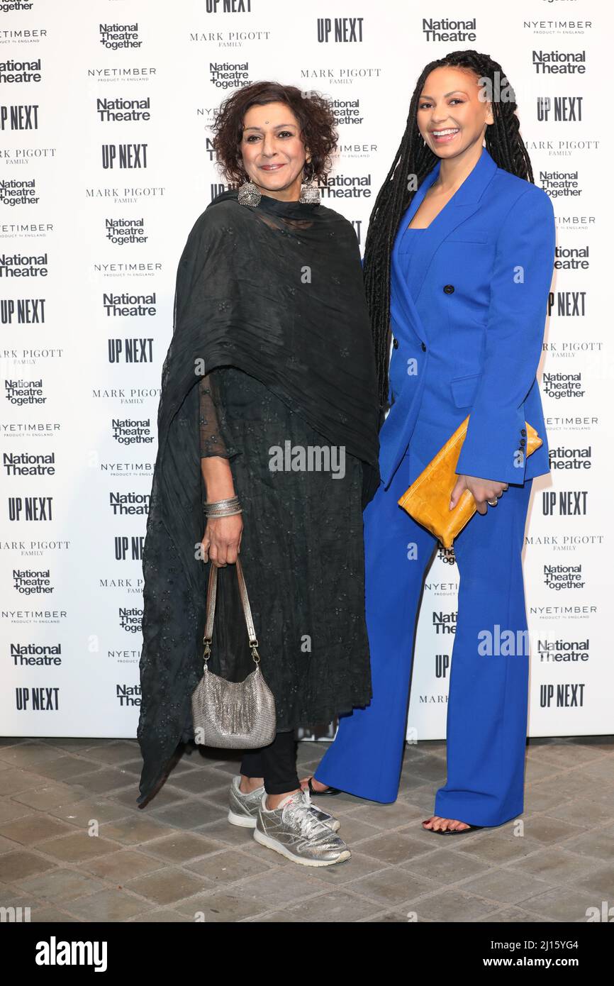 London, UK. 22nd March, 2022. Guest arrivals for National Theatre Up ...