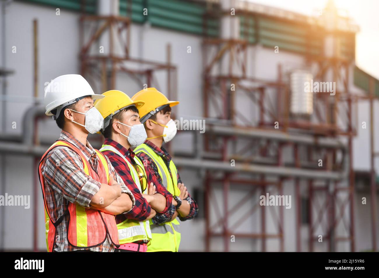engineer discusses technical documentation with his help in the ...