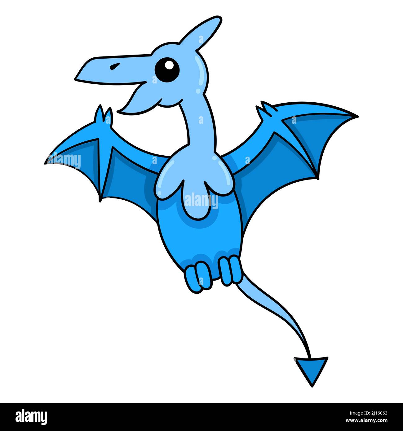 blue dinosaur chick flying in the sky Stock Vector Image & Art - Alamy