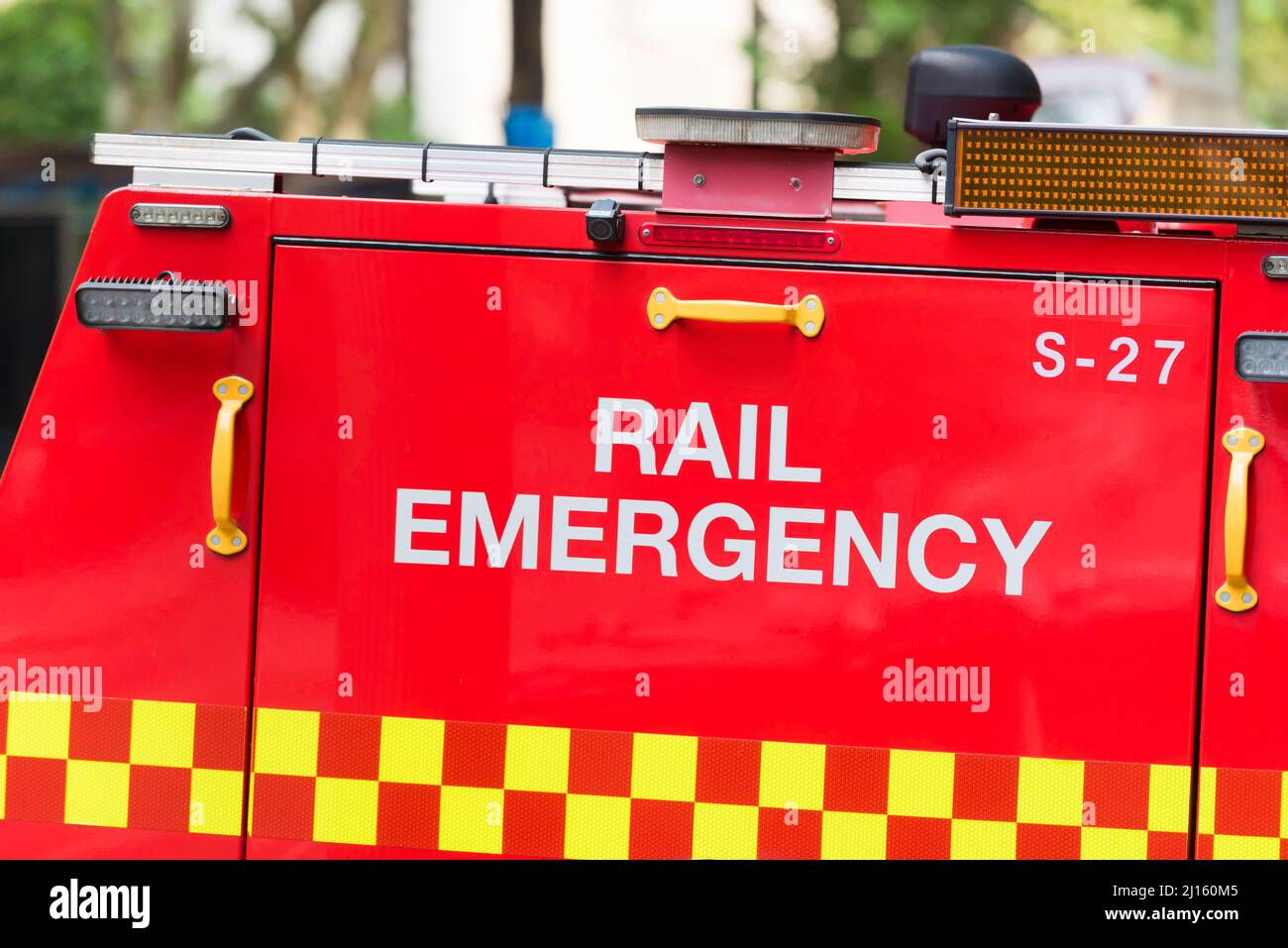 A Sydney Trains, Rail Emergency vehicle at Wynyard Railway Station on a ...