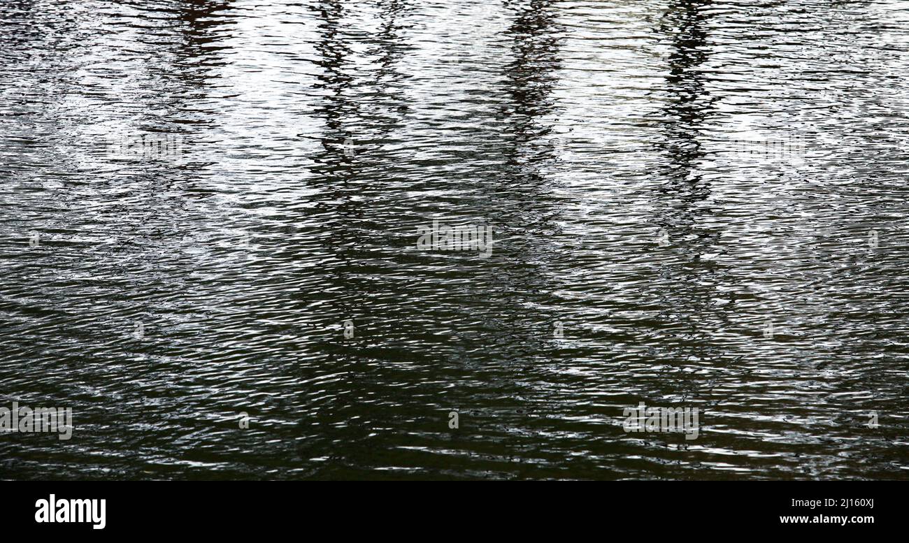 Reflection on water surface Stock Photo - Alamy