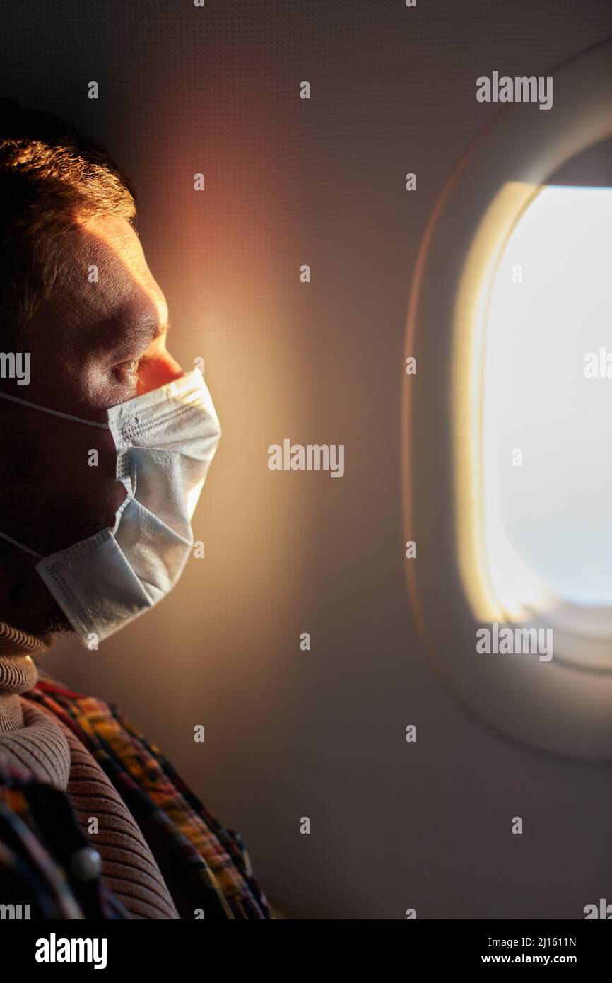 Airplane in mask hi-res stock photography and images - Alamy