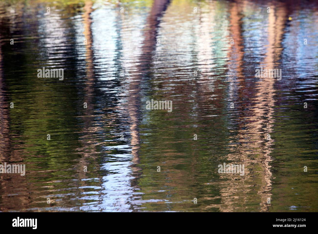 Reflection on water surface Stock Photo - Alamy
