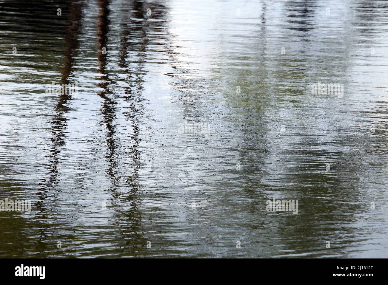 Reflection on water surface Stock Photo - Alamy