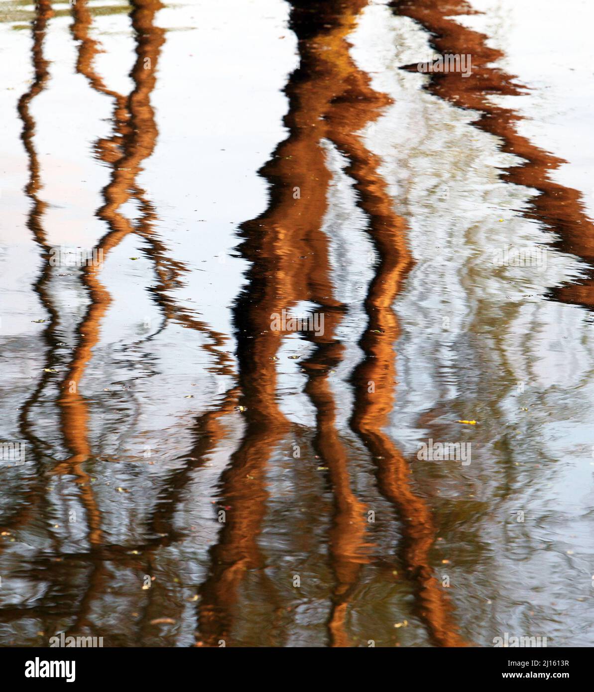 Reflection on water surface Stock Photo - Alamy