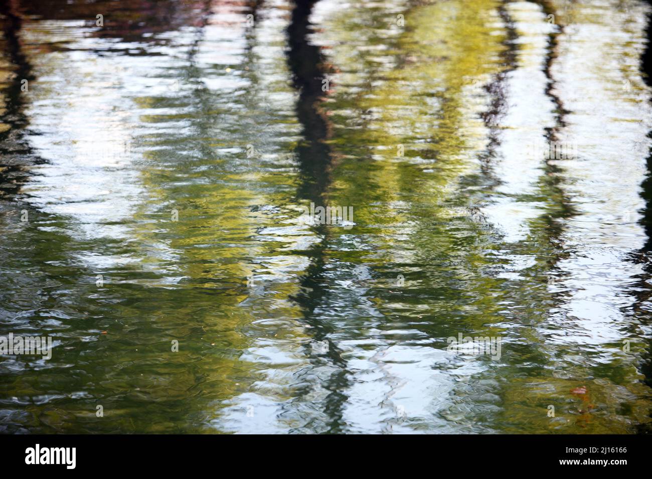 Reflection on water surface Stock Photo - Alamy