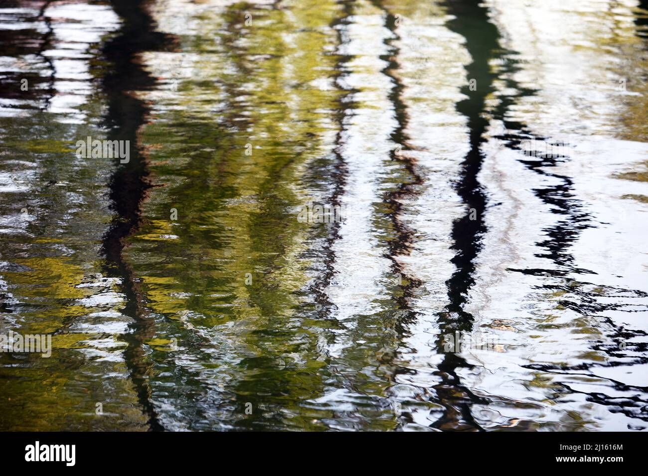 Reflection on water surface Stock Photo - Alamy
