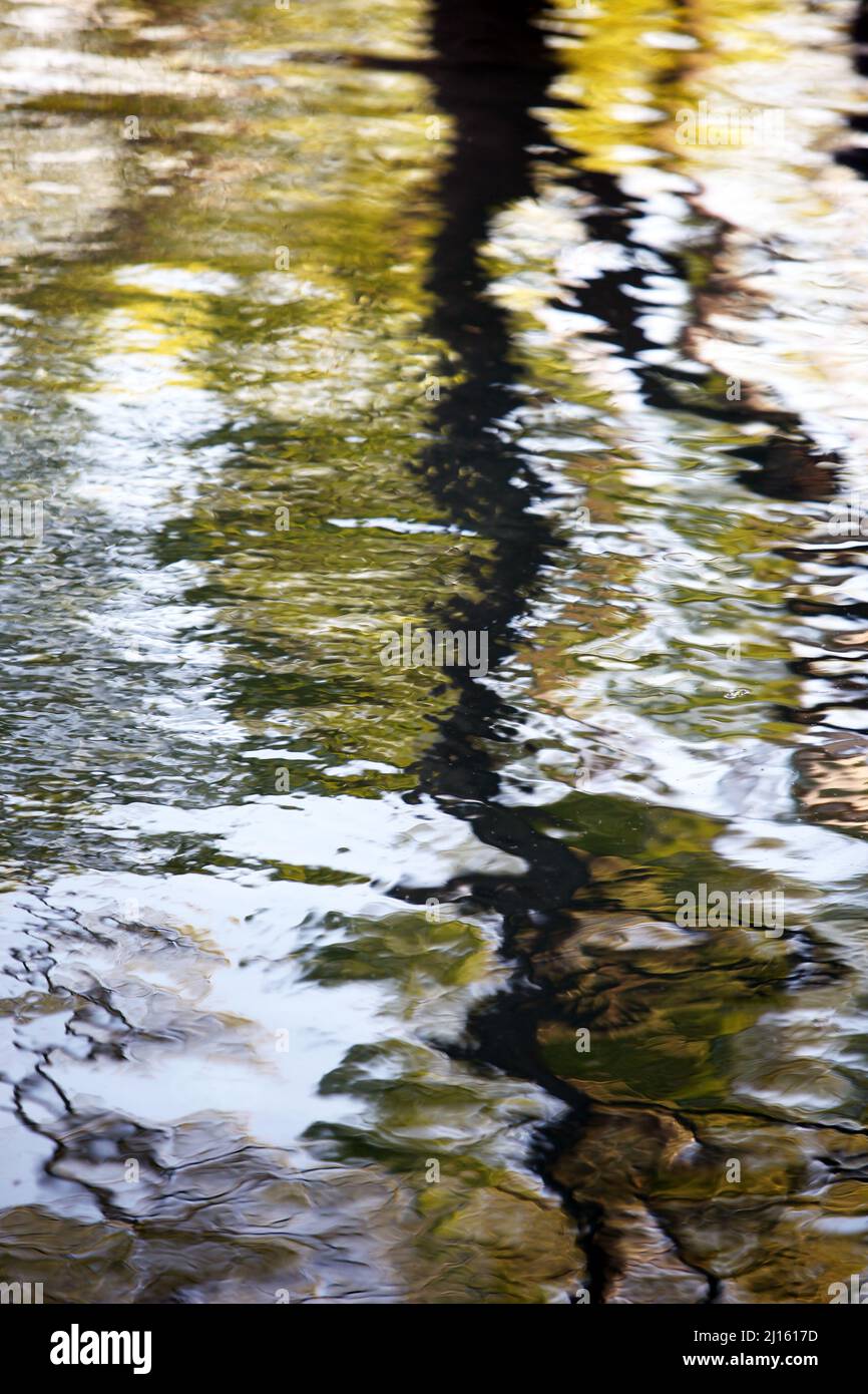 Reflection on water surface Stock Photo - Alamy