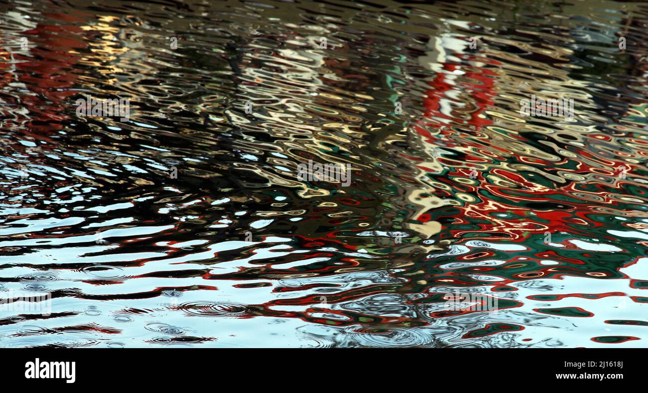 Reflection on water surface Stock Photo - Alamy