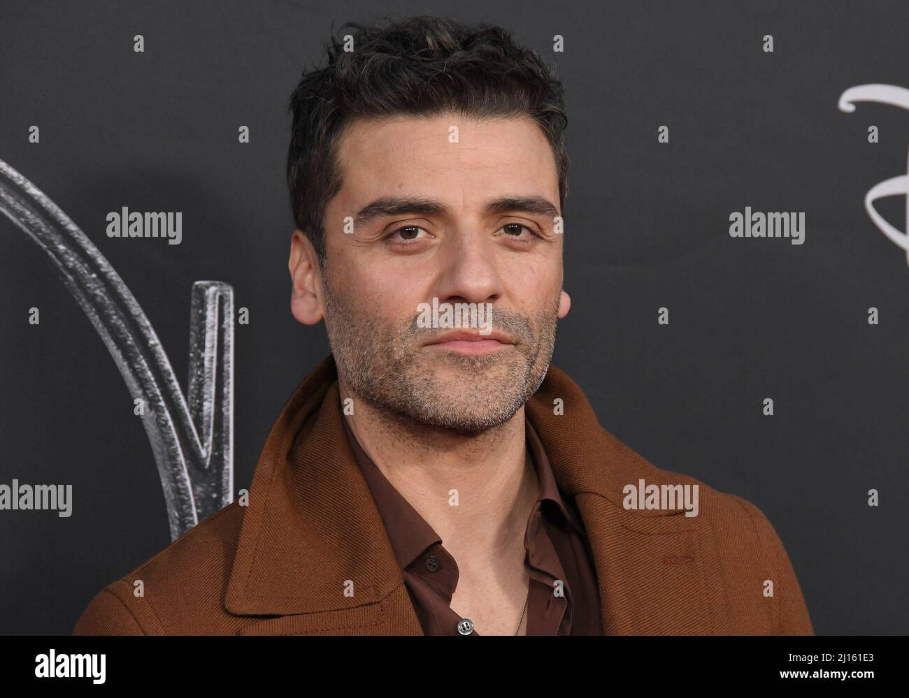 Los Angeles, USA. 22nd Mar, 2022. Oscar Isaac arrives at Marvel Studios ...