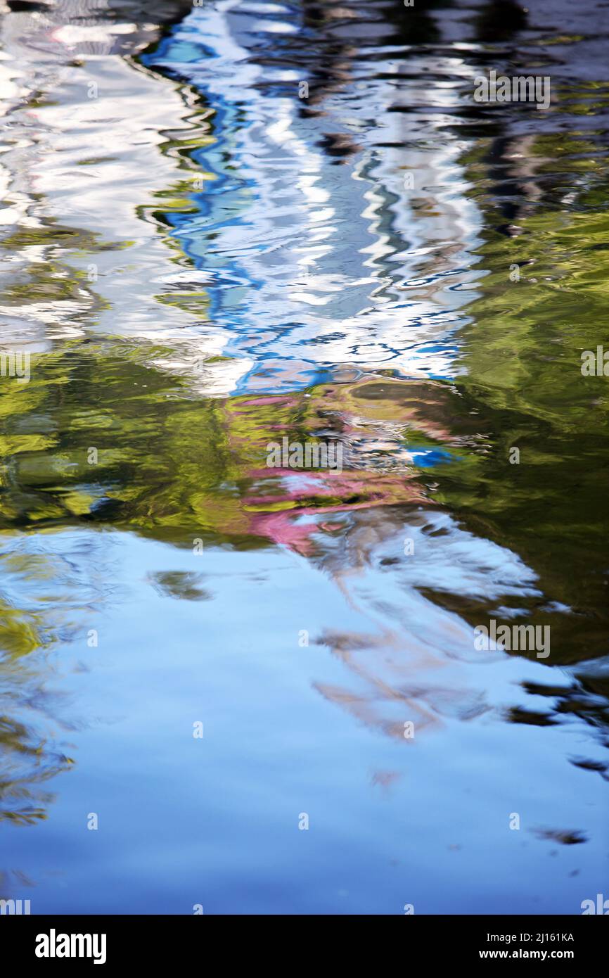 Reflection on water surface Stock Photo - Alamy