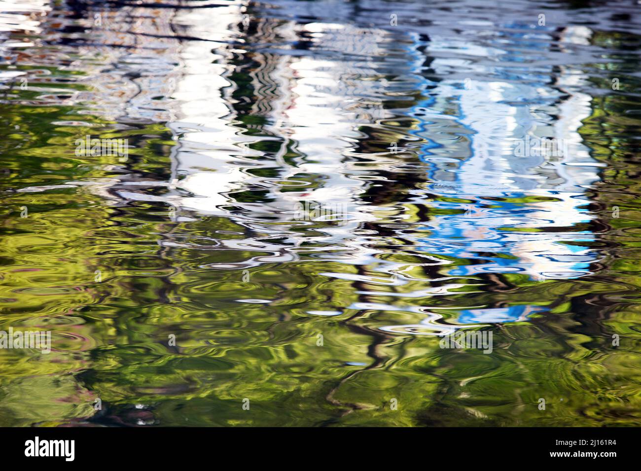 Reflection on water surface Stock Photo - Alamy