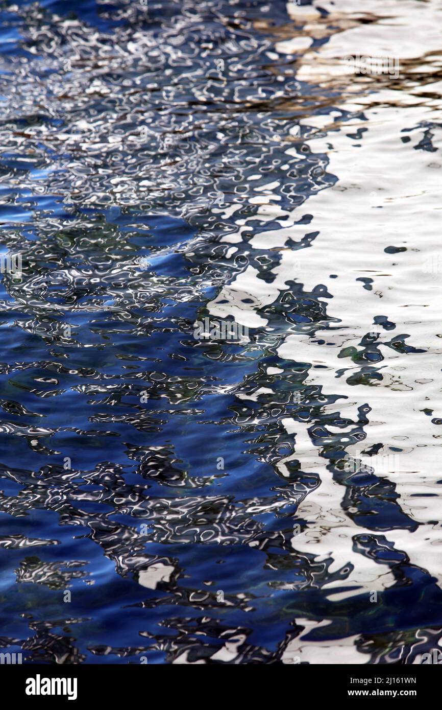 Reflection on water surface Stock Photo - Alamy