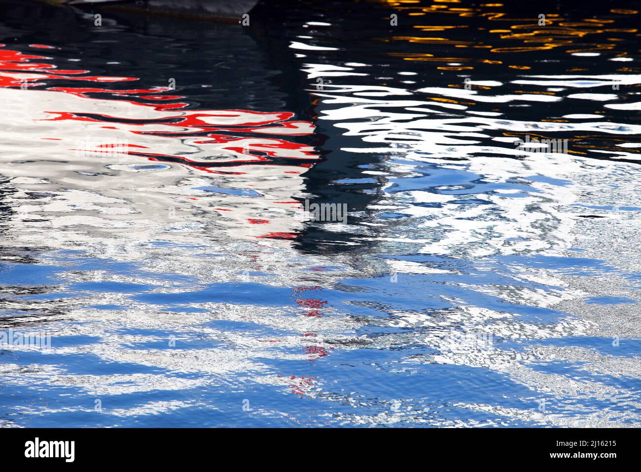 Reflection on water surface Stock Photo - Alamy