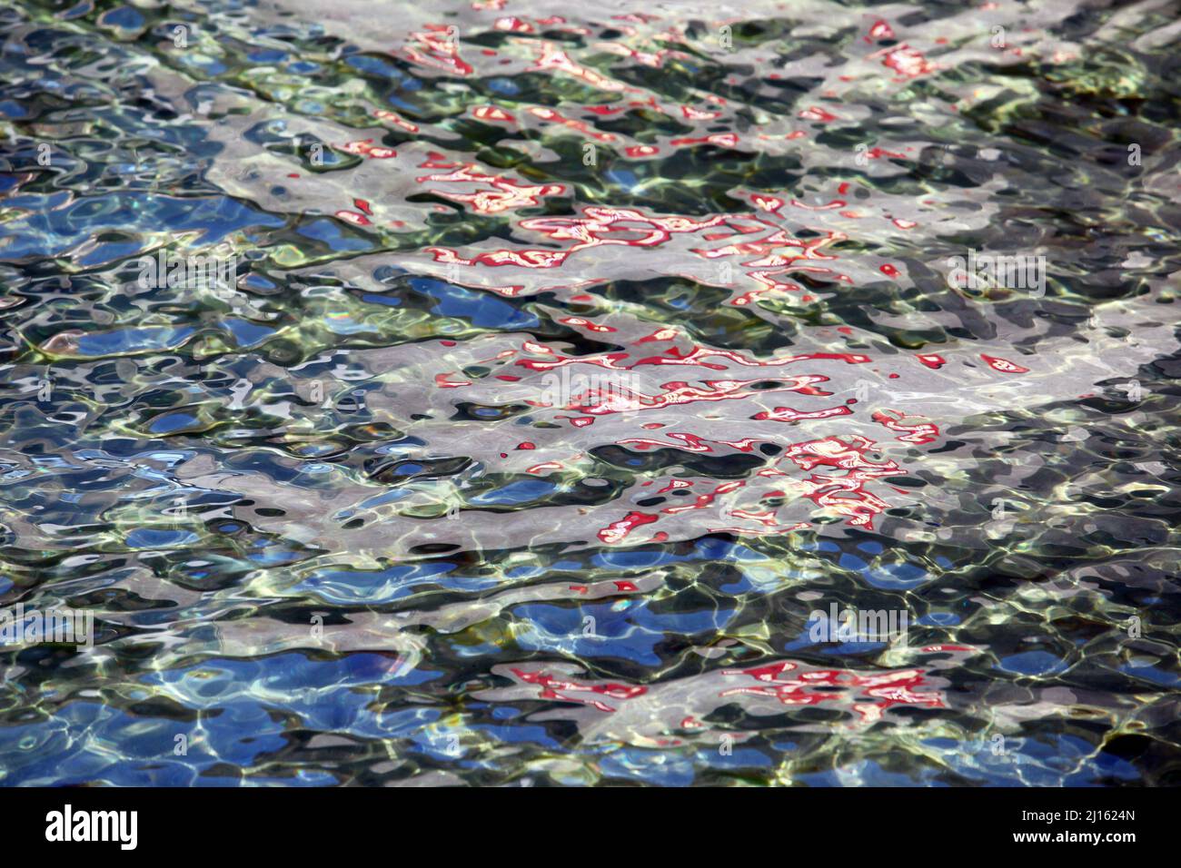 Reflection on water surface Stock Photo - Alamy