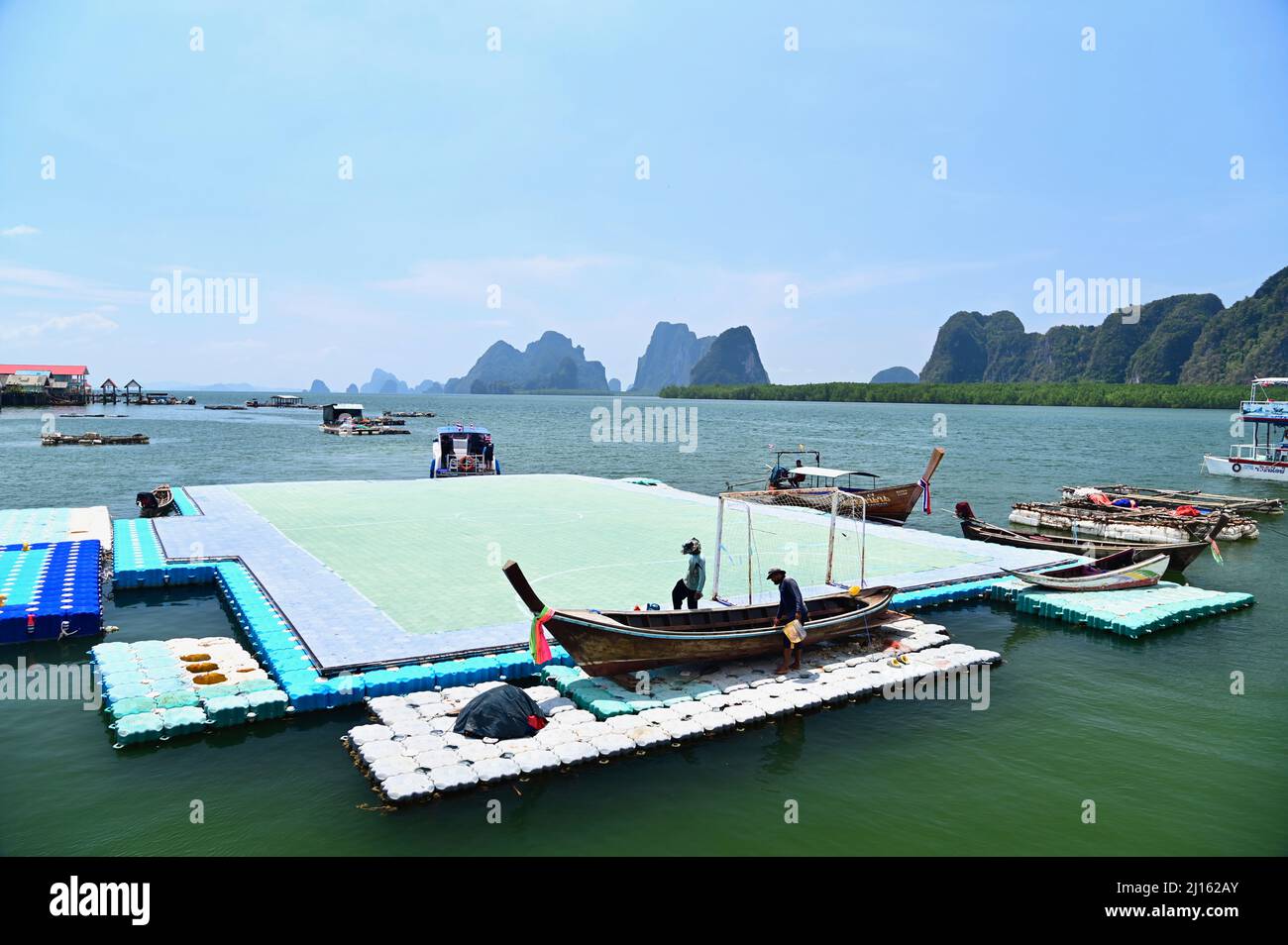Scenery of Floating Soccer Field at Koh Panyee Stock Photo - Alamy