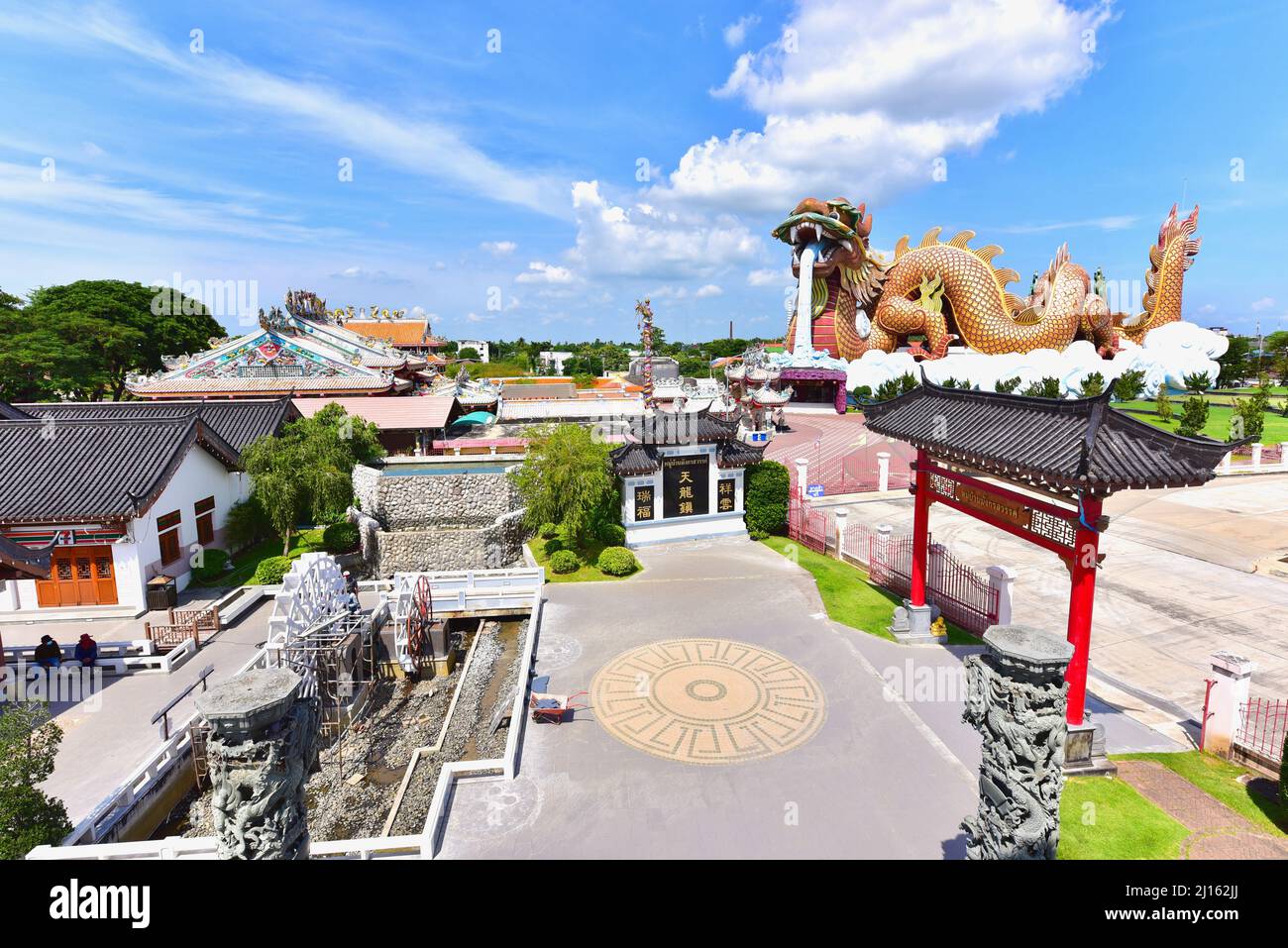 Aerial View of Dragon Descendants Museum in Suphanburi Province Stock ...