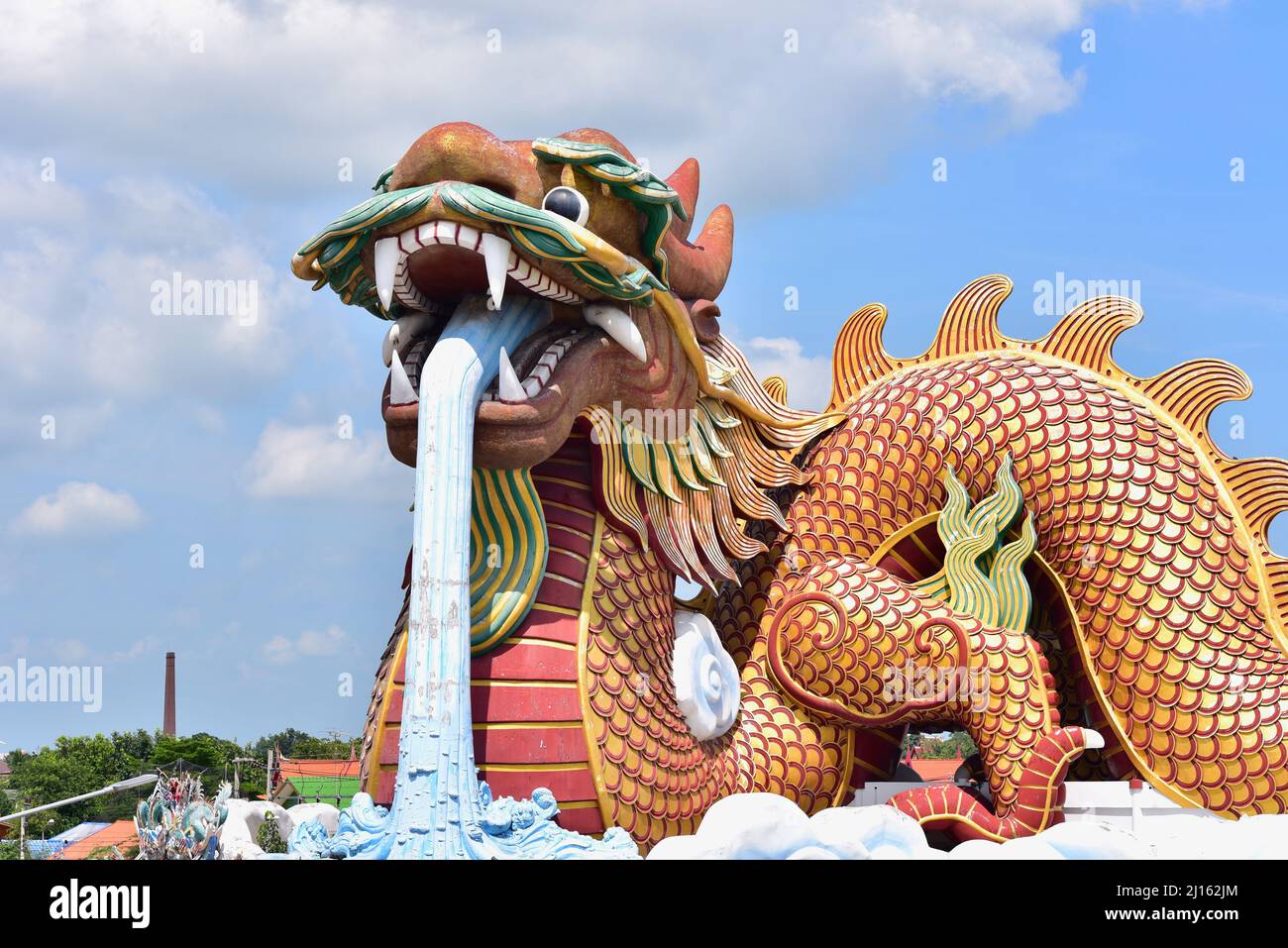 View of Dragon Descendants Museum in Suphanburi Province Stock Photo ...