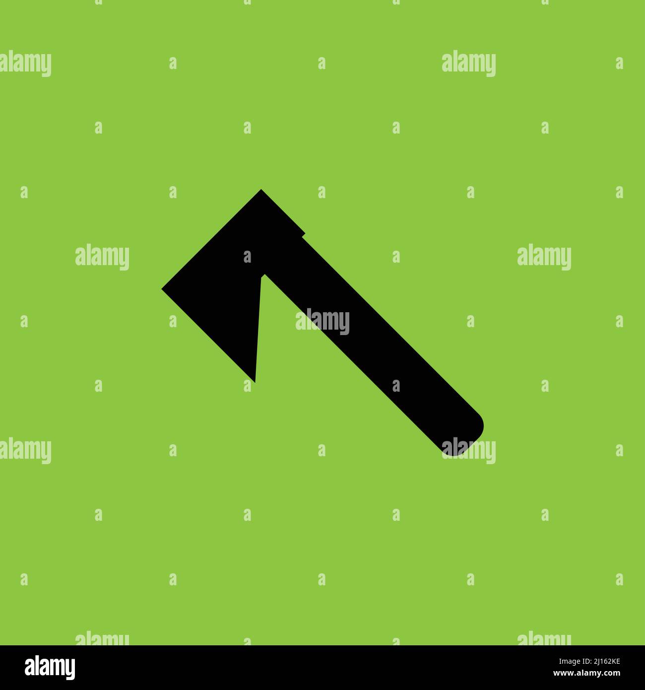 Ax icon isolated on green background Stock Vector Image & Art - Alamy