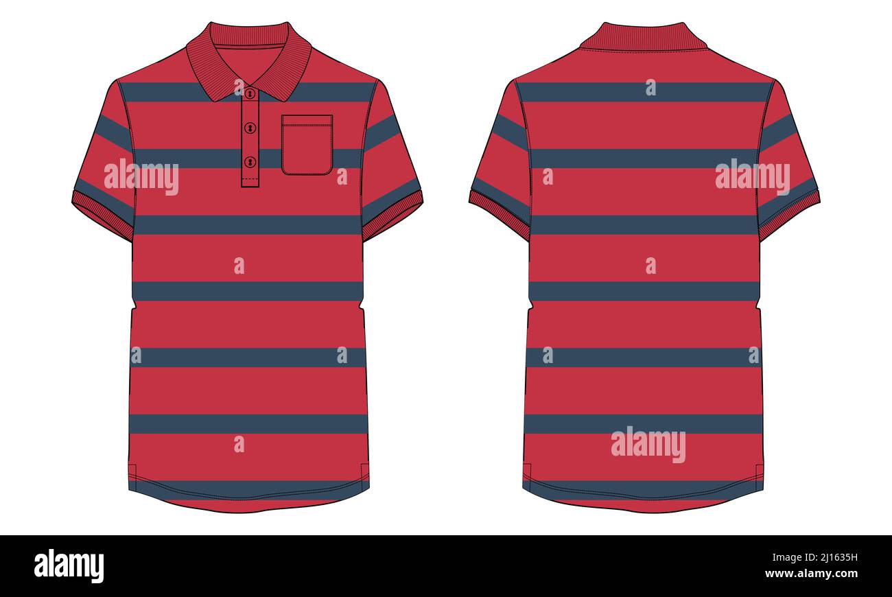 Polo Shirt With Pocket Template