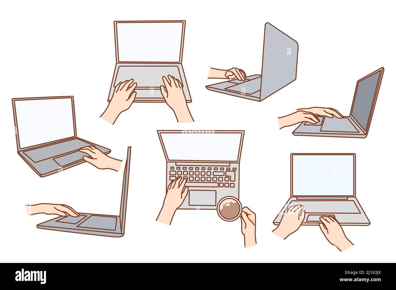 Person Surfing The Internet