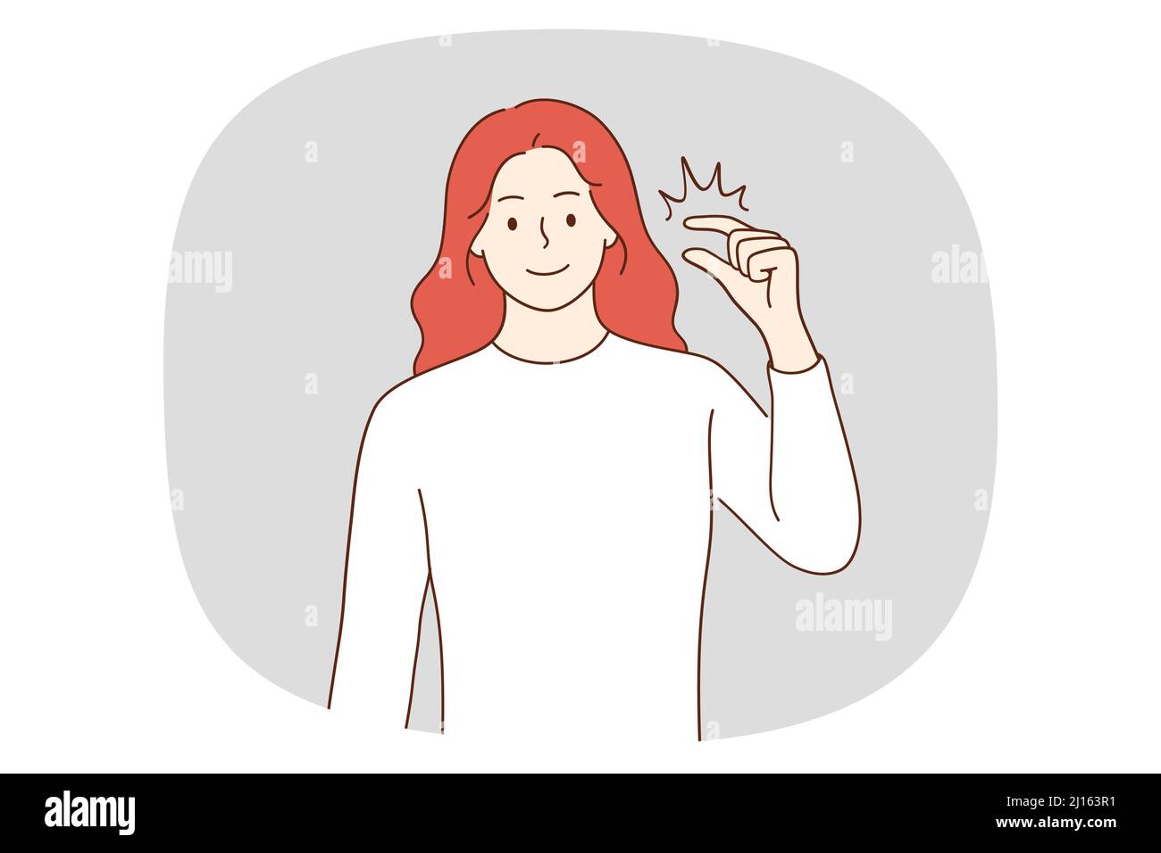 Hand measurement gesture Stock Vector Images - Alamy