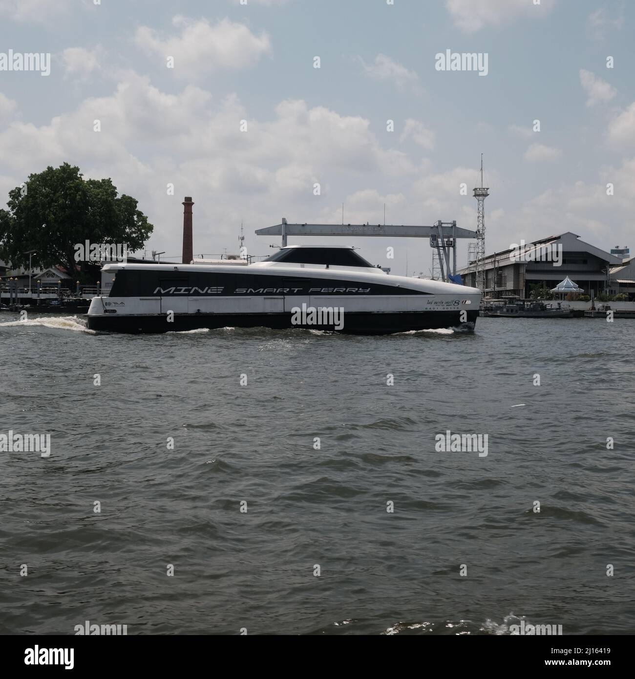 MINE Smart Ferry, Electric Catamarans Chao Phraya River, Bangkok ...