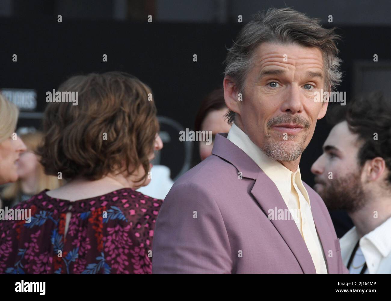 Los Angeles, USA. 22nd Mar, 2022. Ethan Hawke arrives at Marvel Studios ...